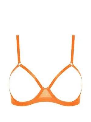 MAISON CLOSE Corps À Corps Neon Cut-out Bra - Orange