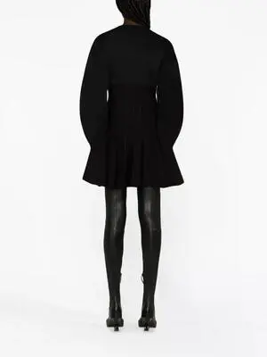 Alexander McQueen Wool-blend Flared Minidress