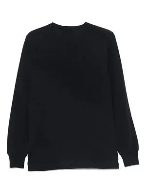 D4.0 Virgin Wool Fine Knit Crew Neck Sweater