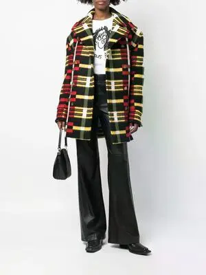 VIVIENNE WESTWOOD Double-breasted Checked Wool Coat