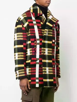 VIVIENNE WESTWOOD Double-breasted Checked Wool Coat
