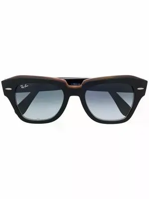 Ray-ban State Street Square-frame Sunglasses - Black