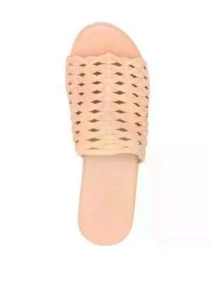 ANCIENT GREEK SANDALS Woven Leather Clogs