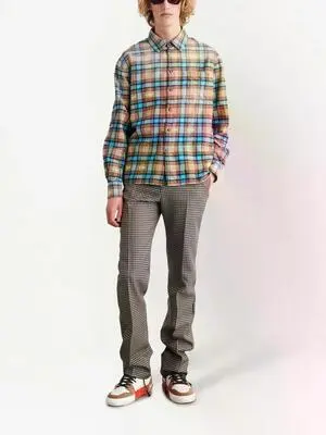 Off-White Check-print Long-sleeve Shirt