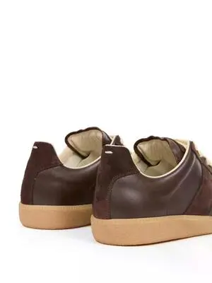 MAISON MARGIELA Replica Sneakers In Nappa Leather And Suede - Brown