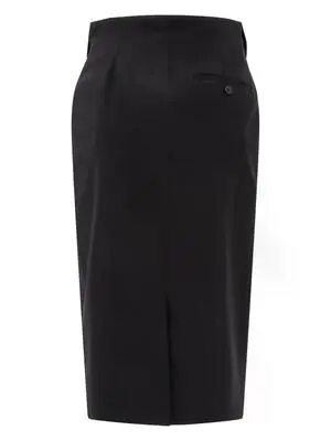 Alexander McQueen Folded-edge Midi Skirt
