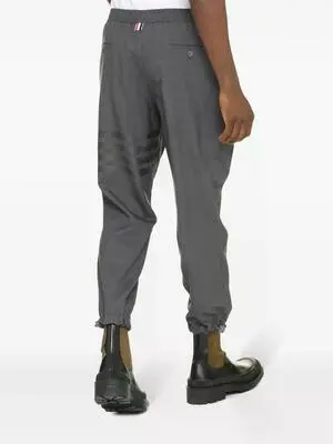 Thom Browne Cropped Tailored Trousers With Signature 4-bar Stripe