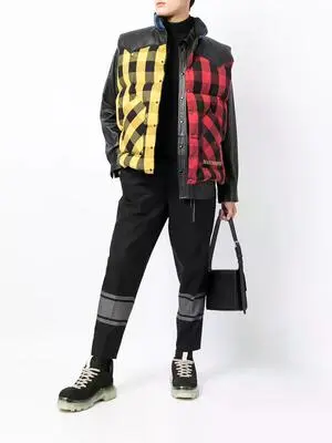 MASTERMIND WORLD Padded Check-print Gilet