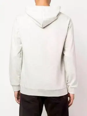 A.p.c. Logo-print Pullover Hoodie - Neutrals