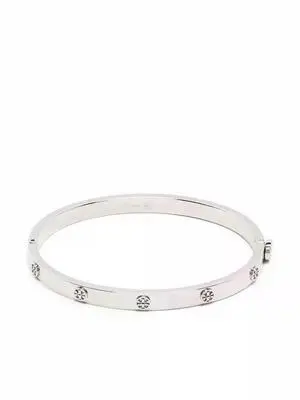 Tory Burch Miller 5mm Hinge Bracelet - Silver