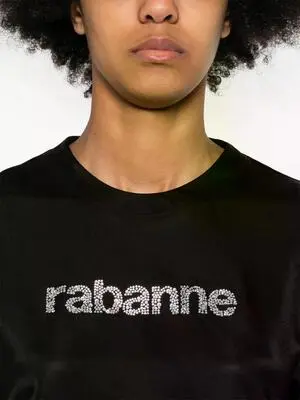 Rabanne Logo Embellished T-shirt