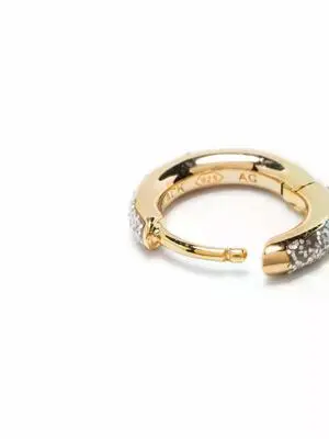 MARIA BLACK Kate Opal Glitter Hoop Earrings
