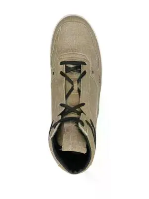 A-COLD-WALL* High-top Leather Sneakers - Green