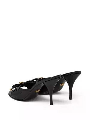 Versace 85mm Opera Bow Mules - Black