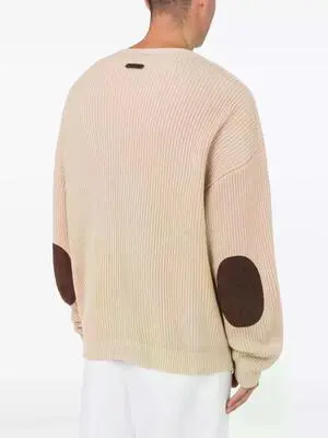 Moschino Ribbed-knit V-neck Cardigan
