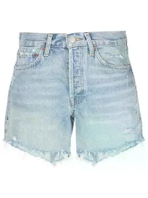 AGOLDE Parker High-waisted Denim Shorts