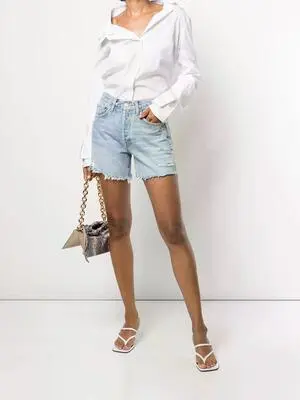 AGOLDE Parker High-waisted Denim Shorts
