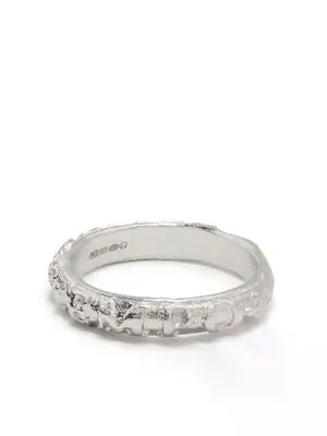 ALIGHIERI Amore Embossed Sterling Ring - Silver
