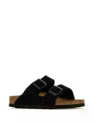 BIRKENSTOCK Arizona Suede Sandals - Black