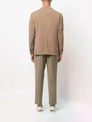 DELL'OGLIO Double-breasted Wool Suit - Neutrals