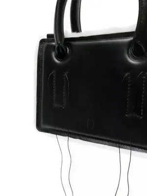 DENTRO Mini Otto Leather Tote Bag - Black
