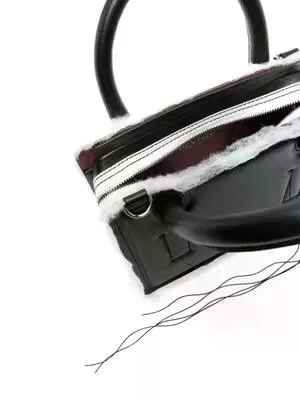 DENTRO Mini Otto Leather Tote Bag - Black
