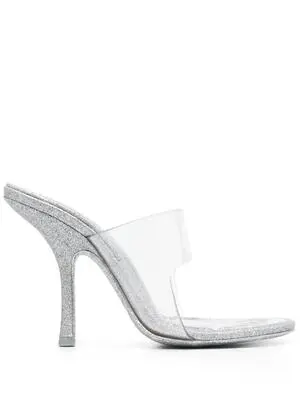 Alexander Wang Nudie Glittered Sandals - Silver