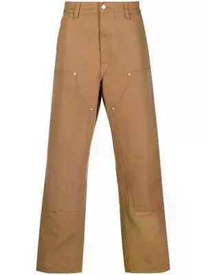 Carhartt Work In Progress Double Knee Straight Leg Trousers - Brown