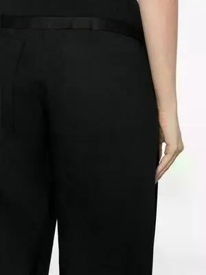 David Koma Satin Bow Wide-leg Trousers