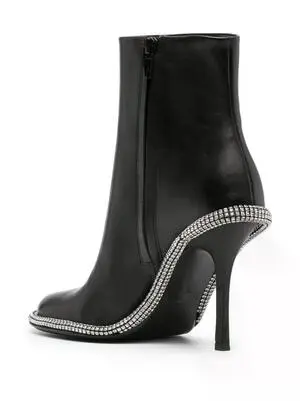 Alexander Wang Kira Embellished Stiletto Ankle Boots