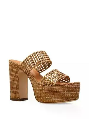 Casadei Woven Platform Sandals