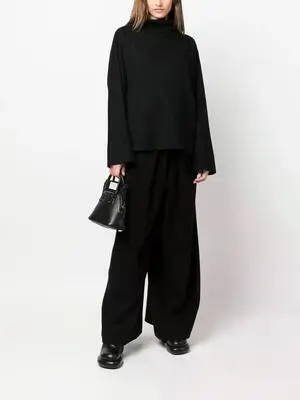Issey Miyake Mock Neck Wide-sleeved Top