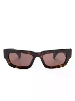 Gucci Rectangle Frame Sunglasses - Brown