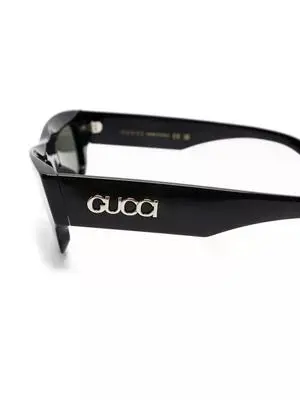 Gucci Rectangle Frame Sunglasses - Black