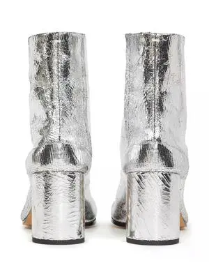 MAISON MARGIELA Tabi 80mm Mirror-effect Ankle Boots