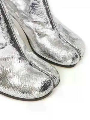 MAISON MARGIELA Tabi 80mm Mirror-effect Ankle Boots