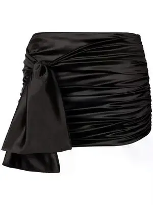 Dolce & Gabbana Mini Knot-detail Satin Skirt