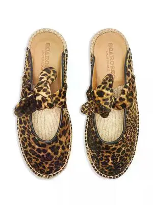 SCAROSSO Animal-print Espadrilles