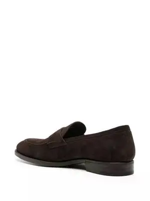 HENDERSON BARACCO Suede Almond Toe Loafers