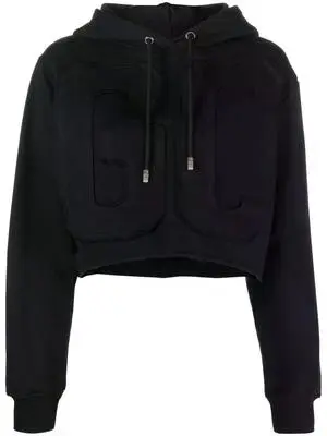 Gcds Cropped Sweatshirts Hoodies For Women