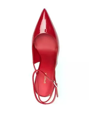 LE SILLA 145mm Uma Patent Leather Pumps - Red