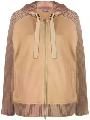 Herno Hooded Zip-up Jacket With Down-feather Filling - Brown