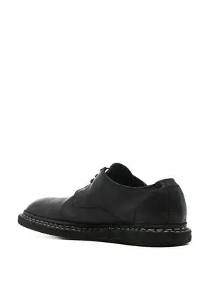 Guidi Leather Derby Shoes - Black