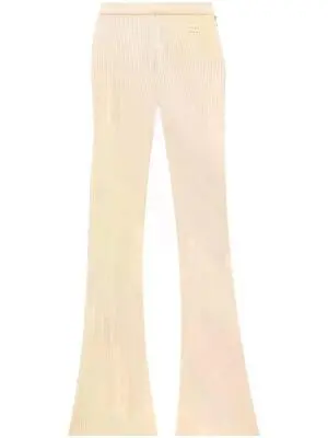 COURREGES Reediton Ribbed Flared Trousers