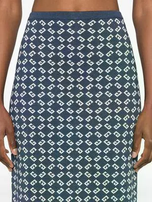 Givenchy Monogram Jacquard Midi Skirt