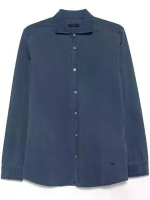 FAY Cotton Shirt - Blue