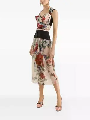 Dolce & Gabbana Floral Print Halterneck Top