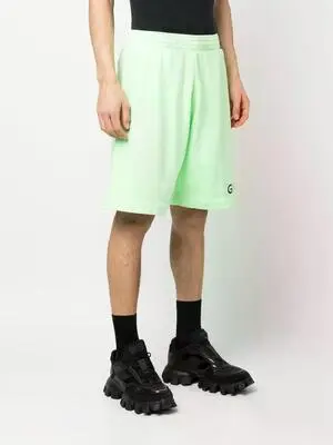 Givenchy Logo Print Track Shorts - Green