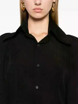 Yohji Yamamoto Twill Button-up Blouse