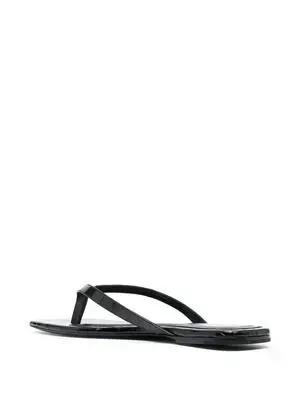 TOTEME Croc-embossed Flip Flops